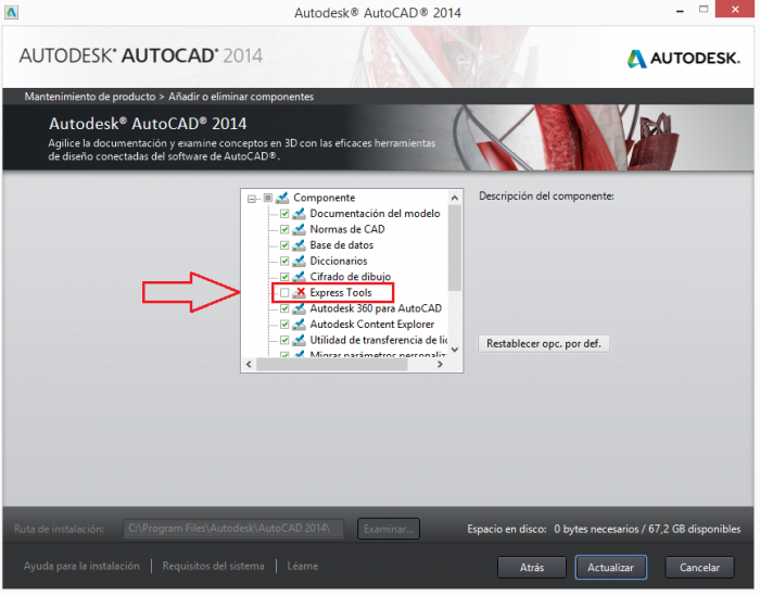 Instalar AutoCAD Express Tools