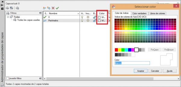 Trabajar en AutoCAD con varios colores en una misma capa - AndréS del ...